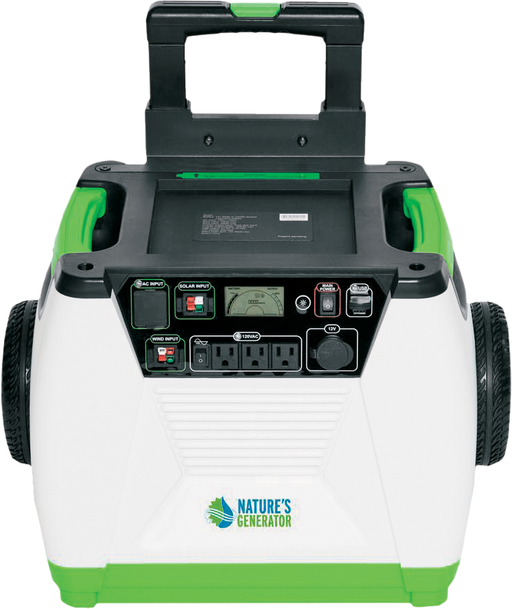 Nature's Generator 1,800-Watt Solar-Powered Portable Generator | Bass ...